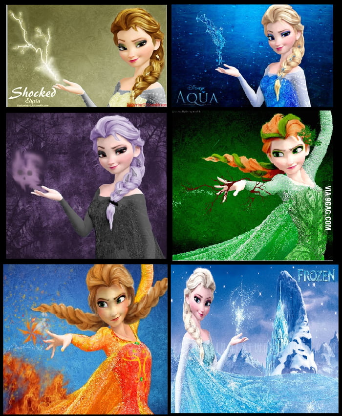 The many elements of elsa - 9GAG