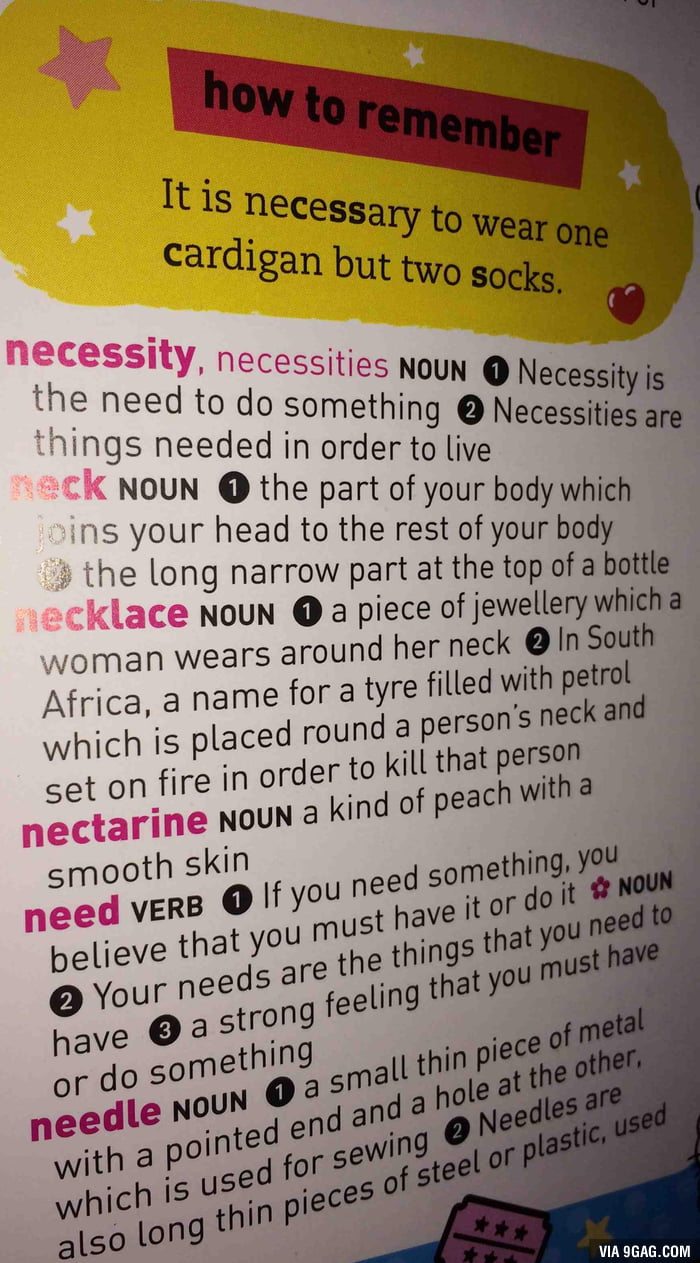 My sister pointed out this definition for necklace in her hello kitty ...