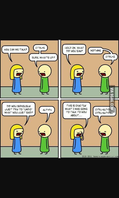 Ctrl+Shift+Esc... Brain.exe not responding... Force stop. - 9GAG