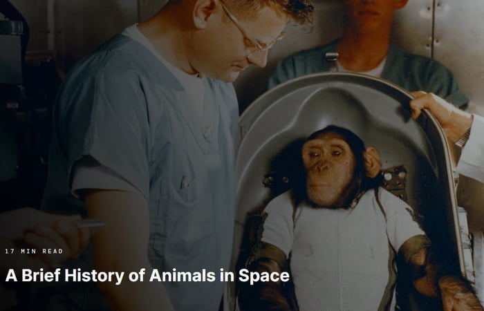 We have just passed the 75th anniversary of sending the first living ...