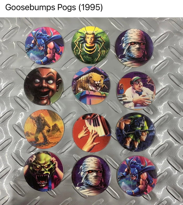 These Goosebumps pogs bring back so many memories - 9GAG
