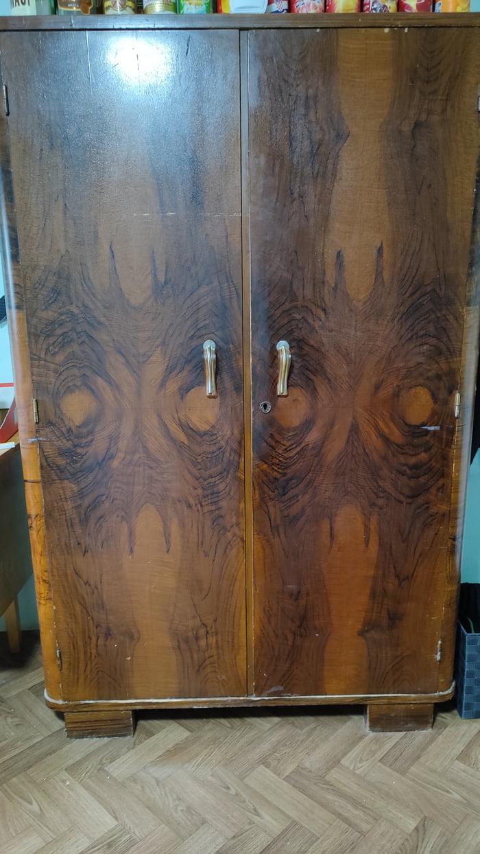 My parents gave me this wardrobe last month, today is the first time I noticed the pattern, can ...
