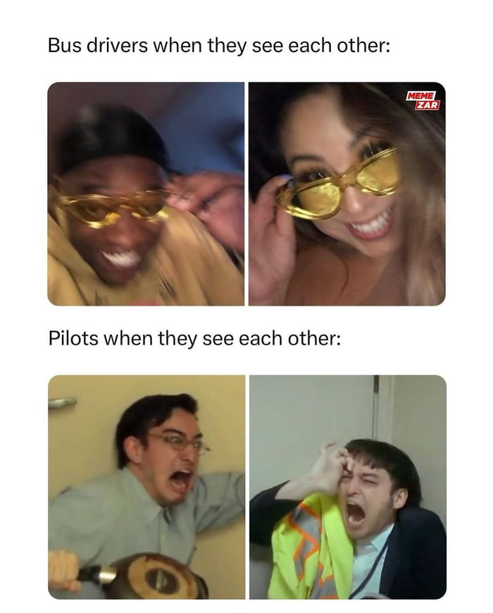 When bus drivers nod and pilots panic - 9GAG