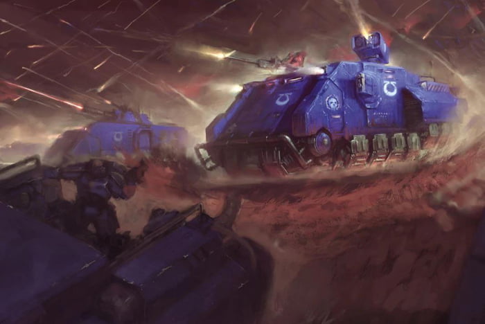 How are primaris tanks deployed to battle? - 9GAG
