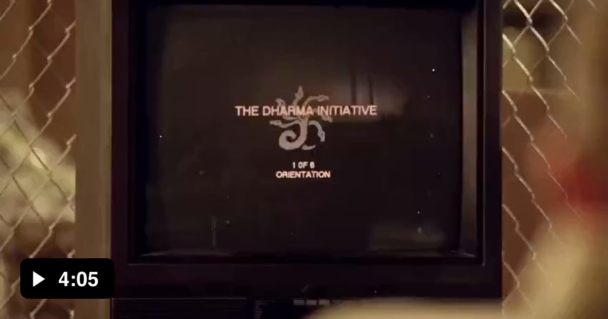 LOST . Orientanion - Station 1 - The Hydra (DHARMA Initiative). - 9GAG