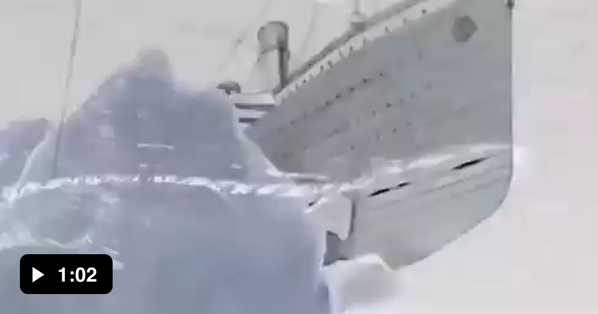 Animation shows how the Titanic sank. - 9GAG