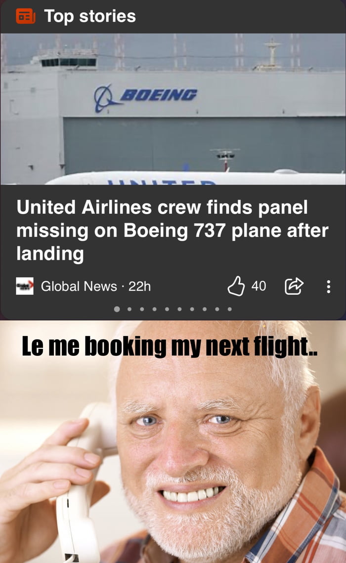 Again! Lol what is happening to Boeing? - 9GAG