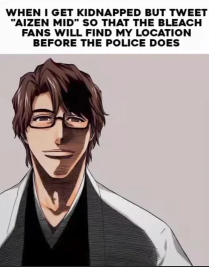 Aizen Fans never miss because they are also great. - 9GAG