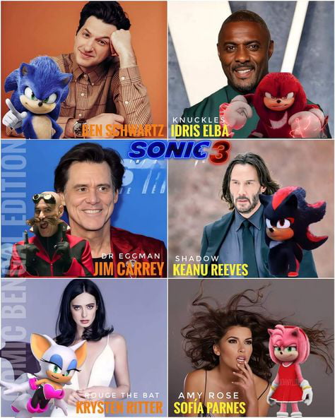 Sonic 3 Cast - 9GAG