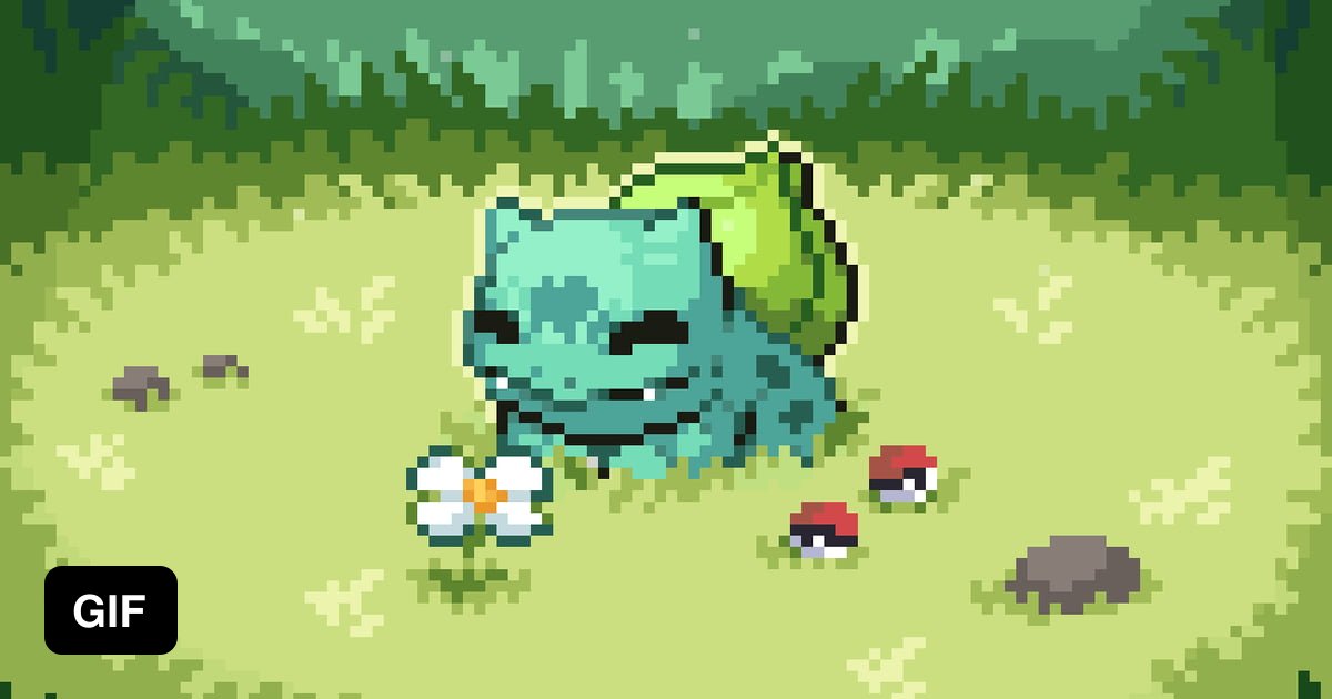 Bulbasaur enjoying the sunlight in the forest - 9GAG
