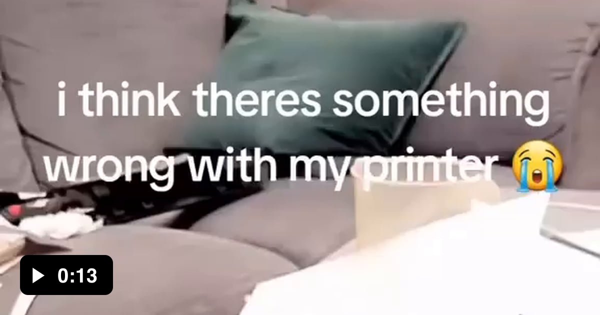 Just a typical behaviour of printers - 9GAG