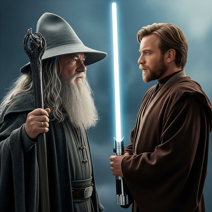 Gandalf meets Obi Wan Kenobi - 9GAG