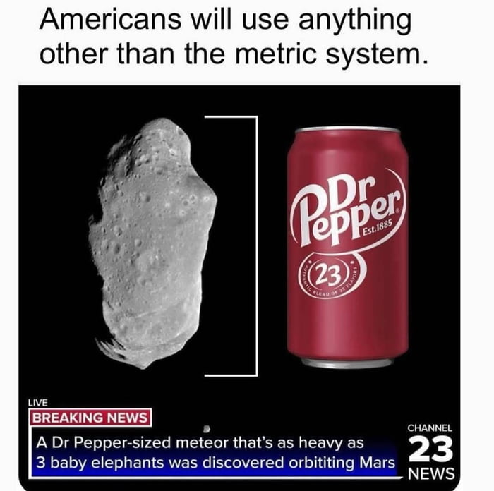 Measuring things the American way. - 9GAG