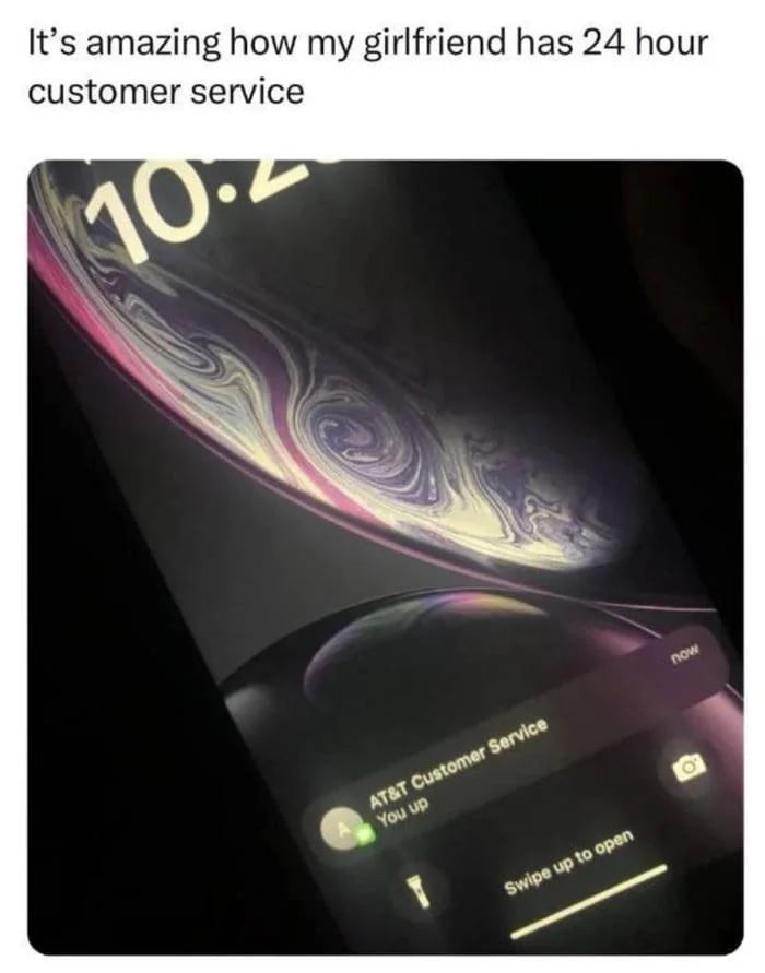 GF likes AT&T customer service - 9GAG