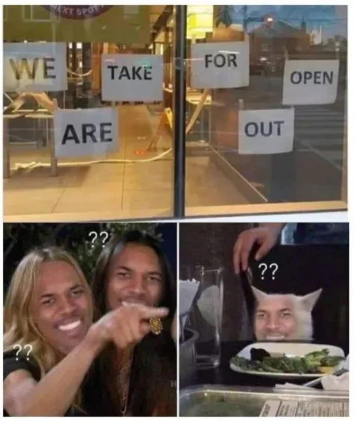 We are take for out open - 9GAG