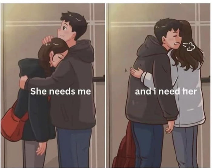 A beautiful depiction of mutual support in a relationship. It is not ...