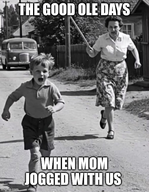 Before Child Protective Services came along and ruined family fitness time - 9GAG