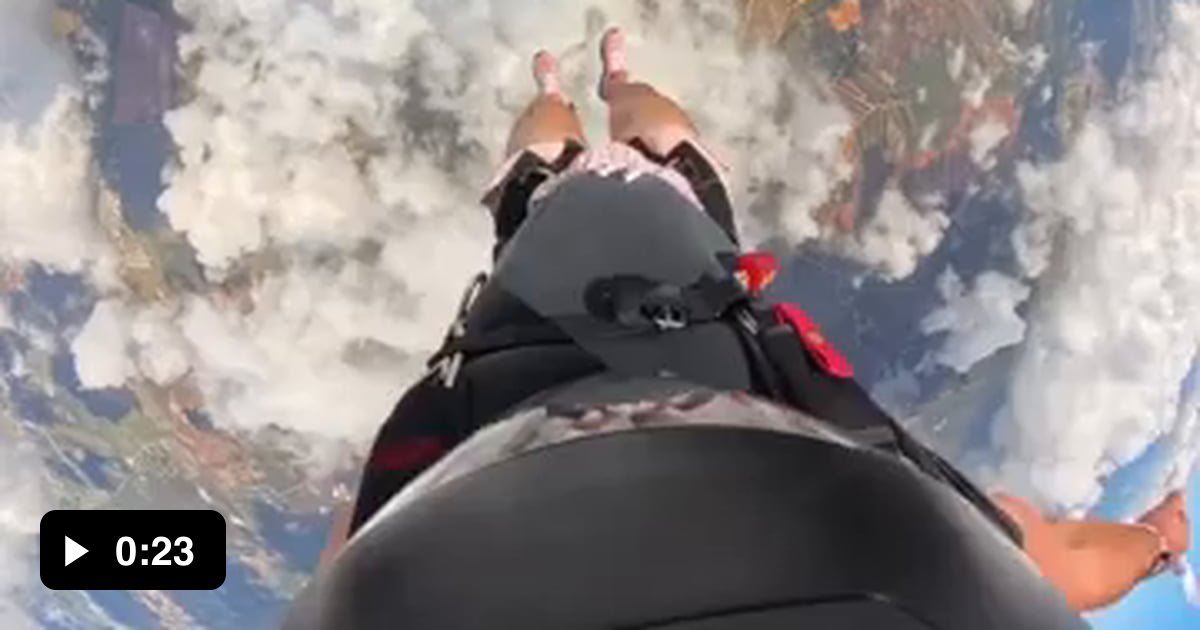 Cloud surfing and falling. The view is amazing. - 9GAG