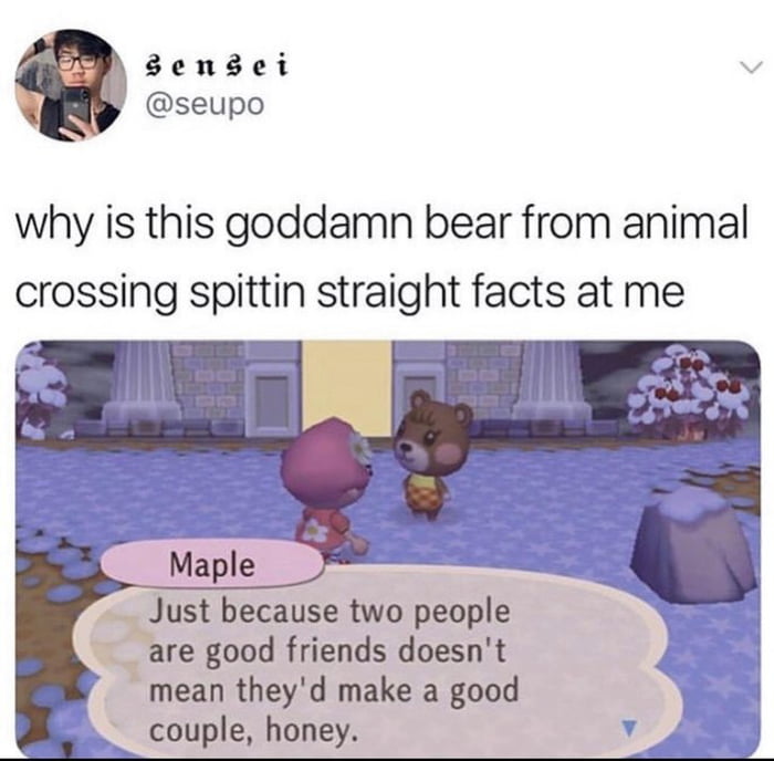This Animal Crossing character is dropping some serious truth bombs. - 9GAG