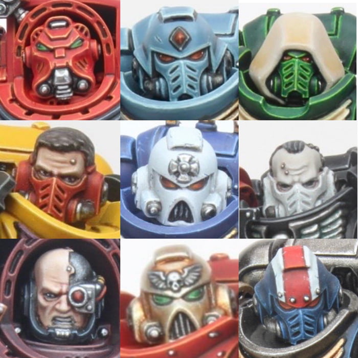 Collection of heads I’ve painted - 9GAG