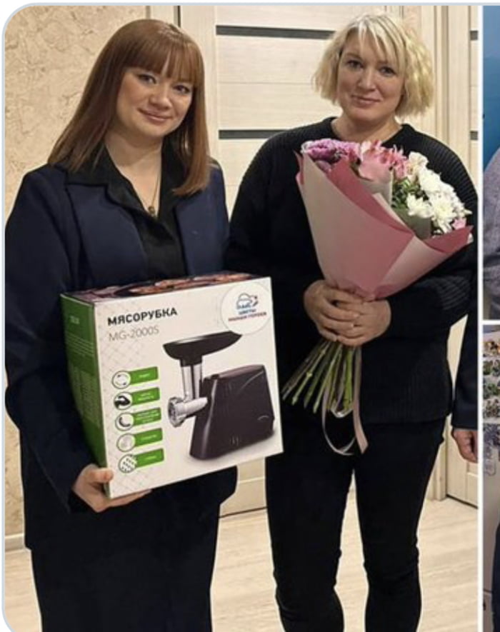 Mothers of dead Russian soldiers received a meat grinder as a present ...
