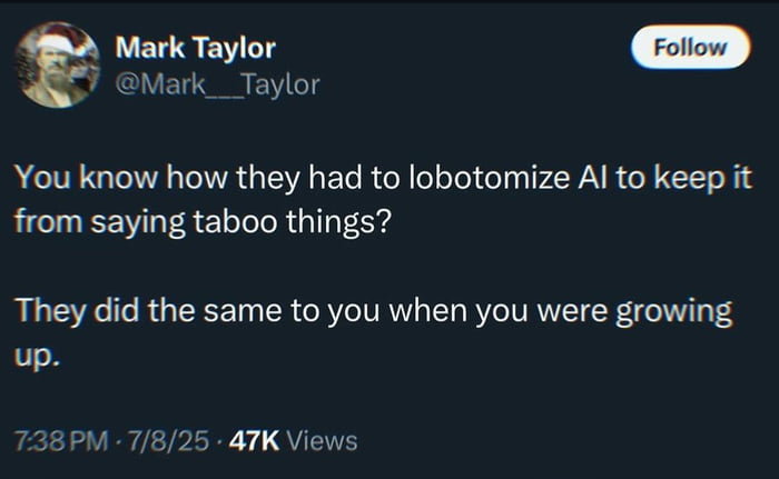 It's only your fault if, after understanding the truth, you still do ...