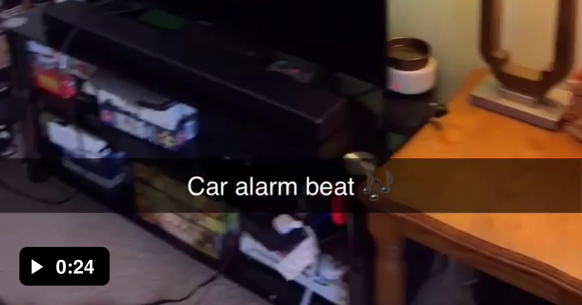 Car Alarm Sound syncing up with LoFi perfectly - 9GAG
