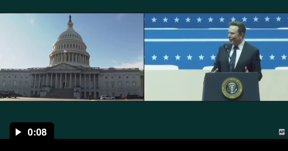 Elon at the trump rally... he is a bit too excited. - 9GAG