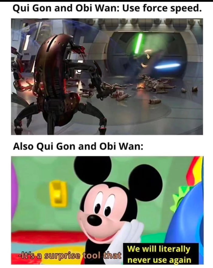 Force speed be like - 9GAG