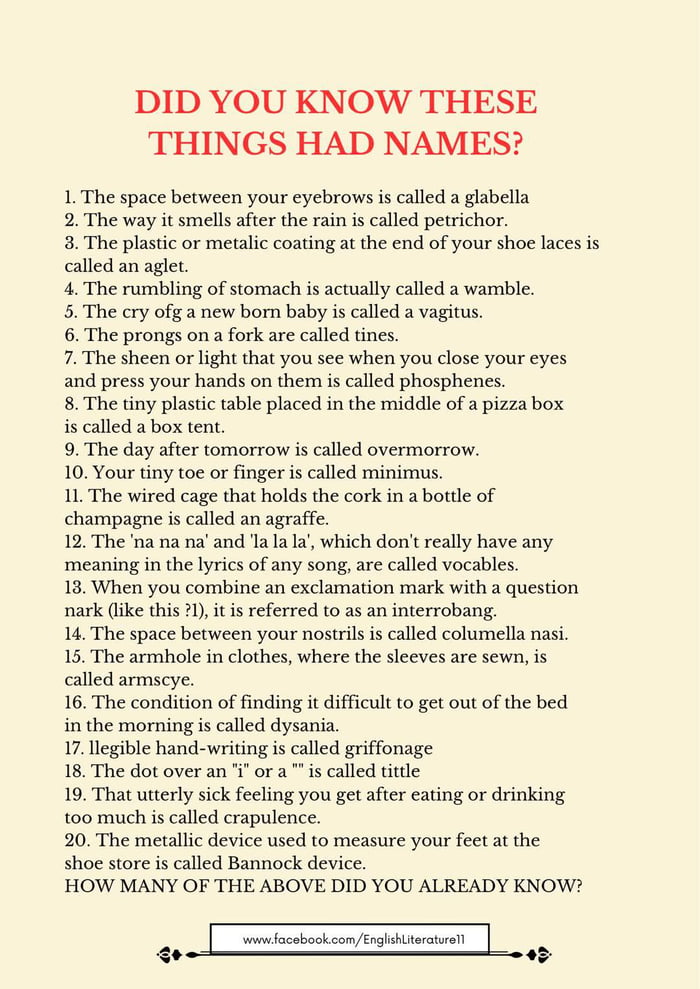 A cool guide to some things you may not know - 9GAG