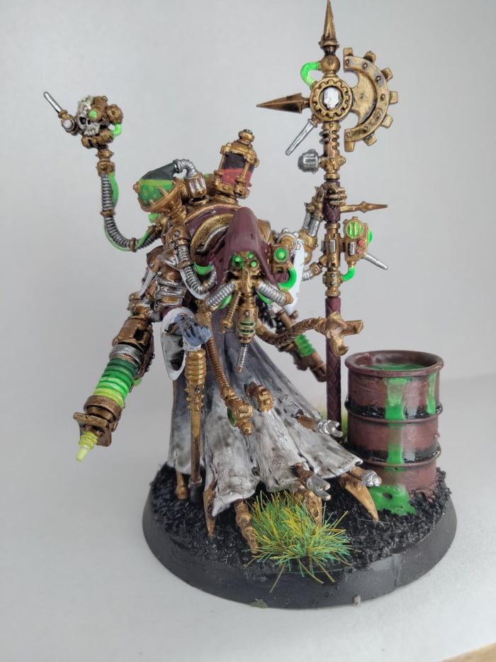 Praise be the blessed machine spirit. First attempt at liquid effect in ...