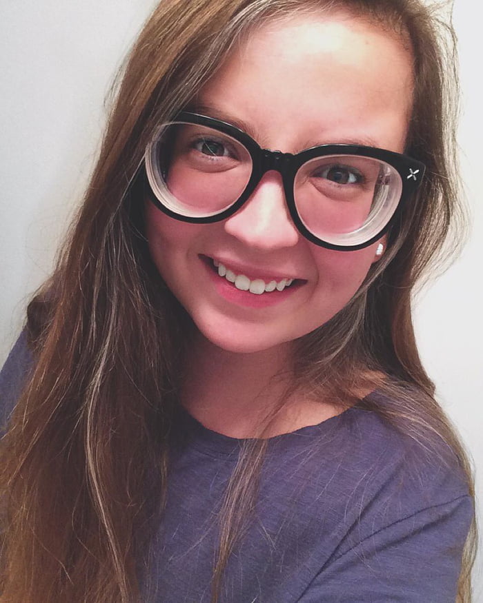 Thick glasses, bold smile - 9GAG