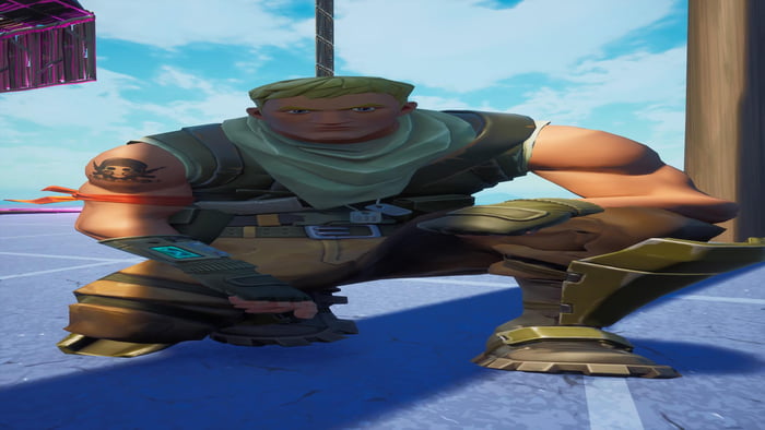 This is what stretched res does to a man. - 9GAG