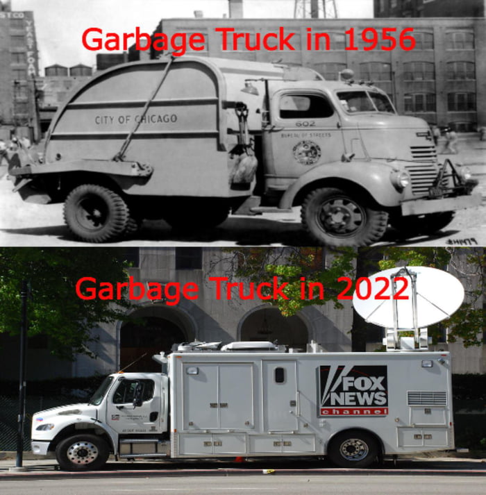 The Evolution of the Garbage Truck - 9GAG