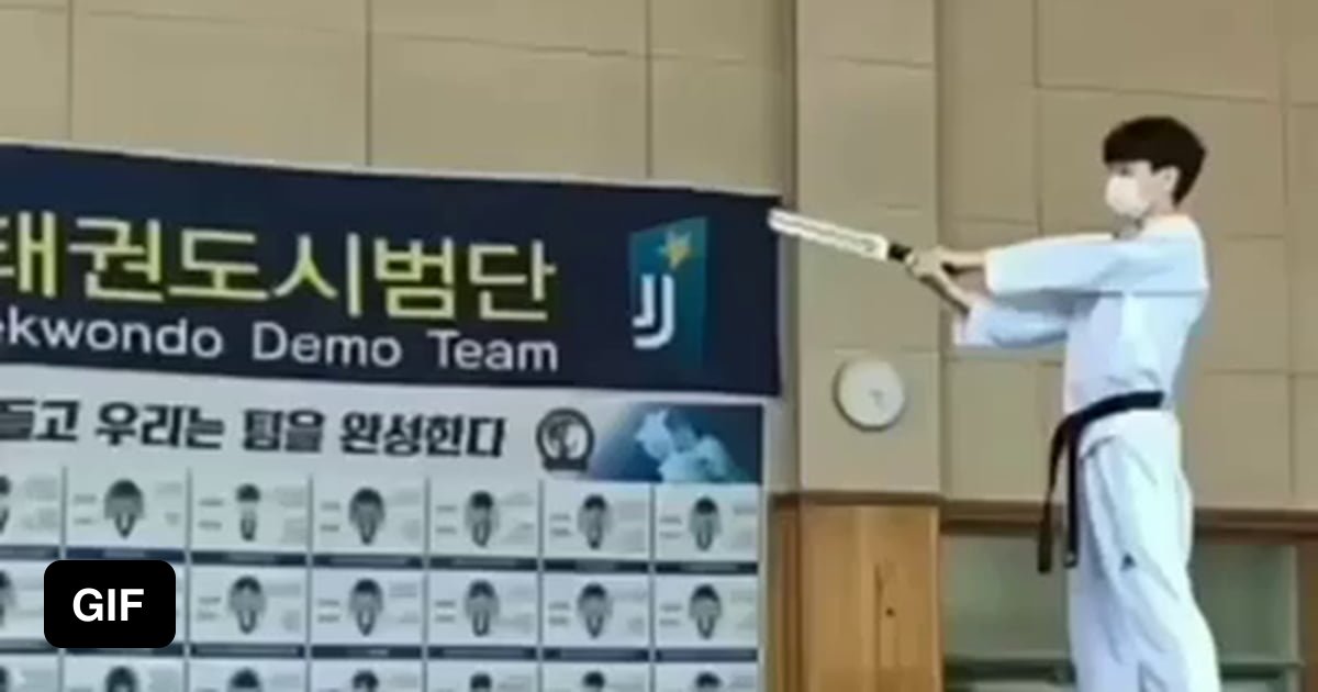 Taekwondo Demo Team completing a 1080 kick - 9GAG