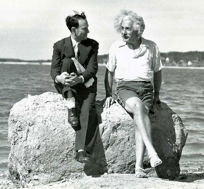 Harvey Weinstein with Albert Einstein, 1936 - 9GAG