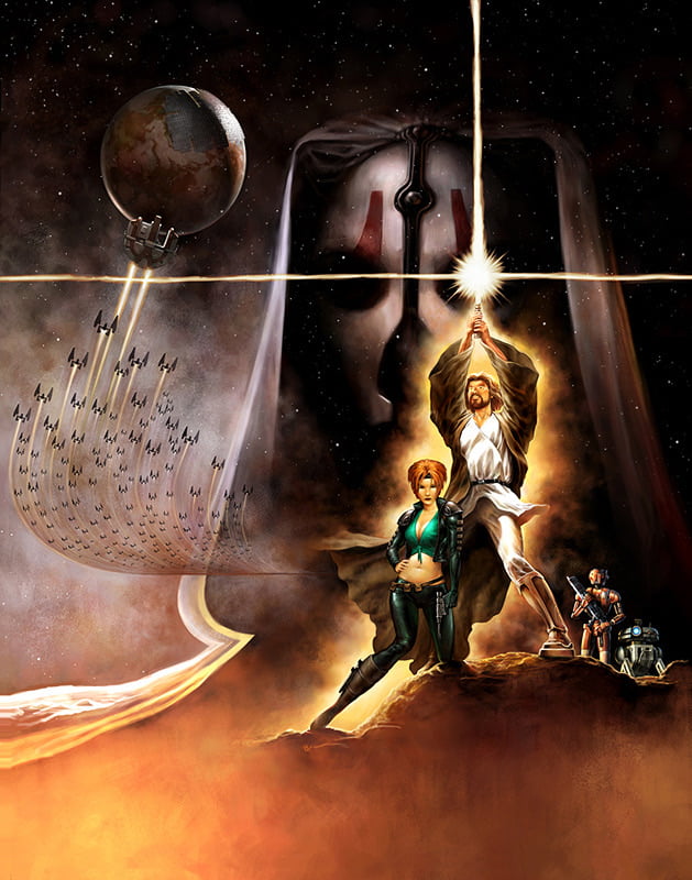 Knights of the Old Republic II (Obsidian, 2004) Cover art by Brian ...