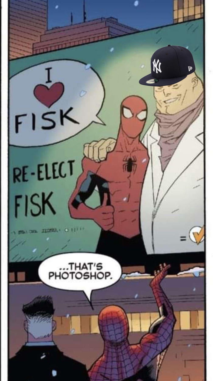 Fake News. Kingpin is a Mets fan. - 9GAG