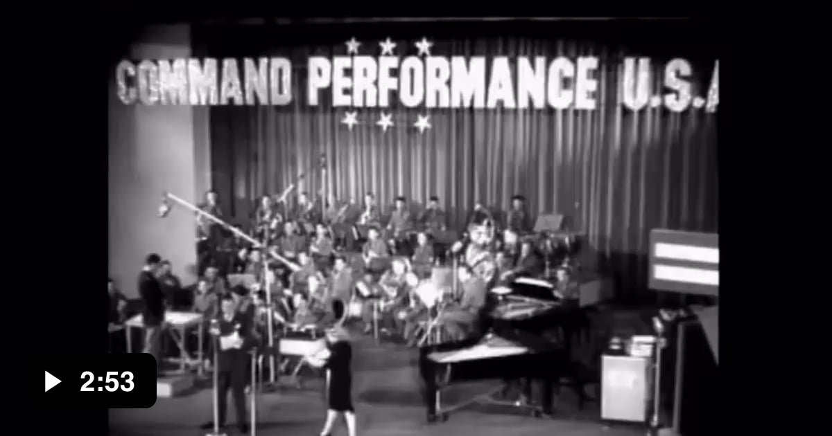 Judy Garland singing "Over The Rainbow" at the age of 21 filmed during ...