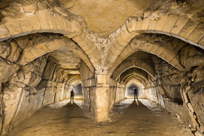 Arches in an abandoned limestone quarry - 9GAG
