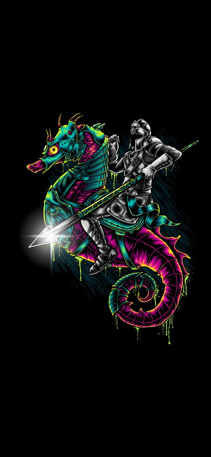Seahorse Knight (1440x3120) - 9GAG