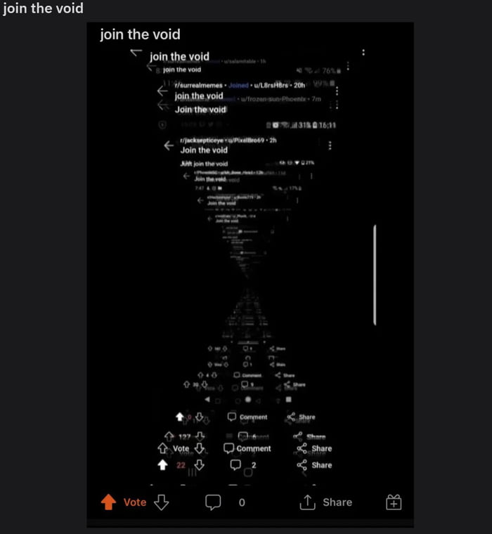 Join the void - 9GAG