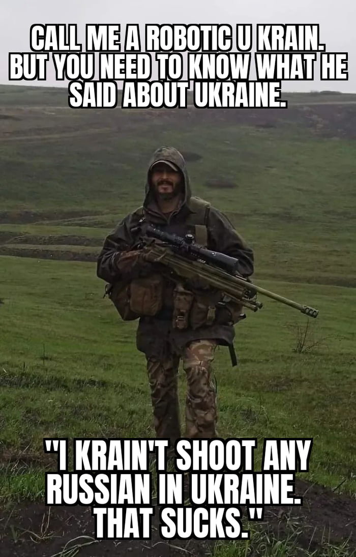Ukraine soldiers even need civilians to provide them food. - 9GAG