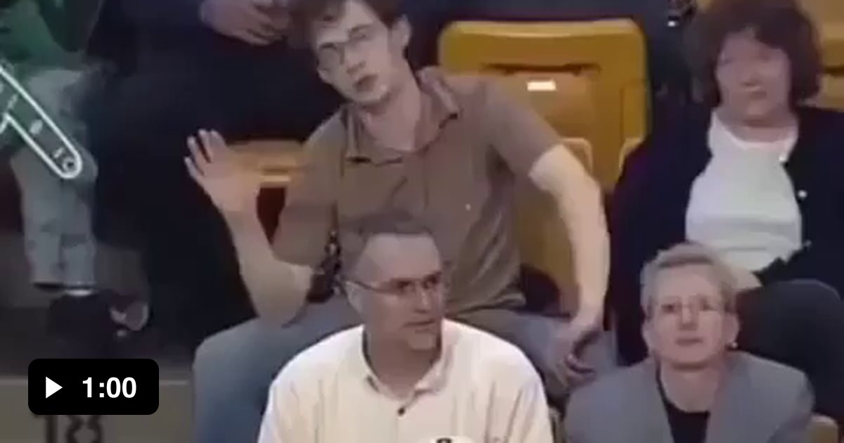 Guy in a stadium gets hyped up when his song comes on - 9GAG