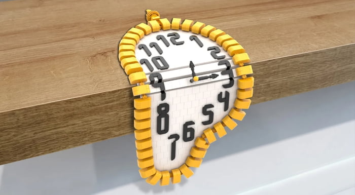 This is Salvador Dalí's clock made with Lego. How about? - 9GAG