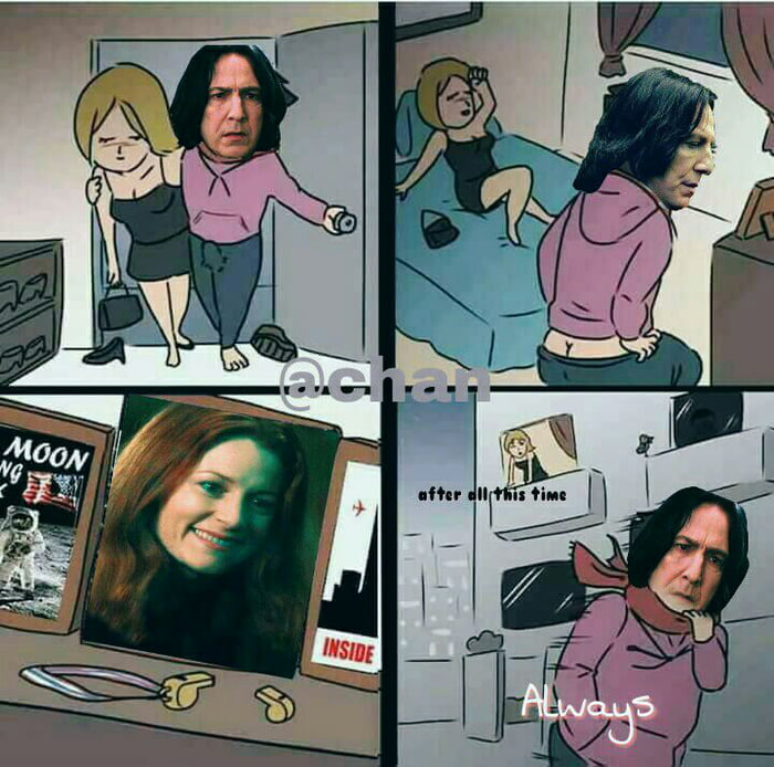 A huge fan of snape. his love story always amazes me. own creartion. - 9GAG