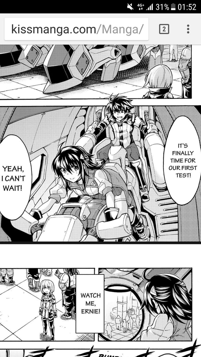 Was reading latest chapter from Knights & Magic - 9GAG