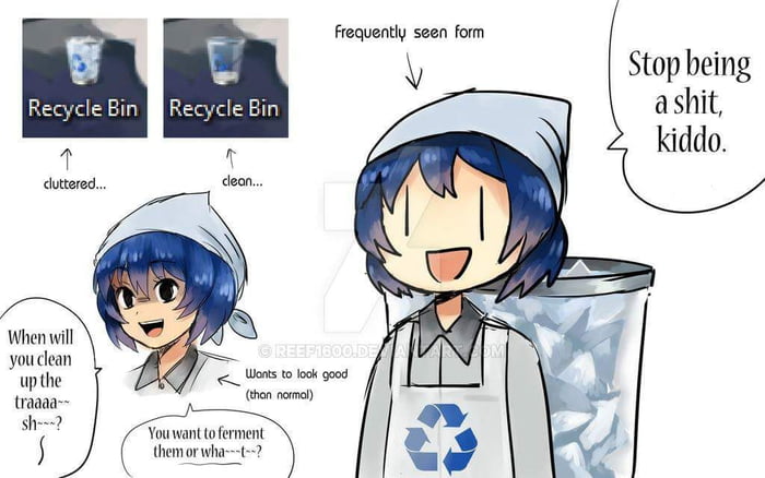 Recycle Bin-chan - 9GAG