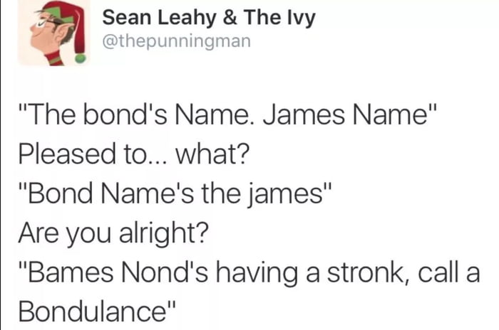 Name's James. James Names. - 9GAG