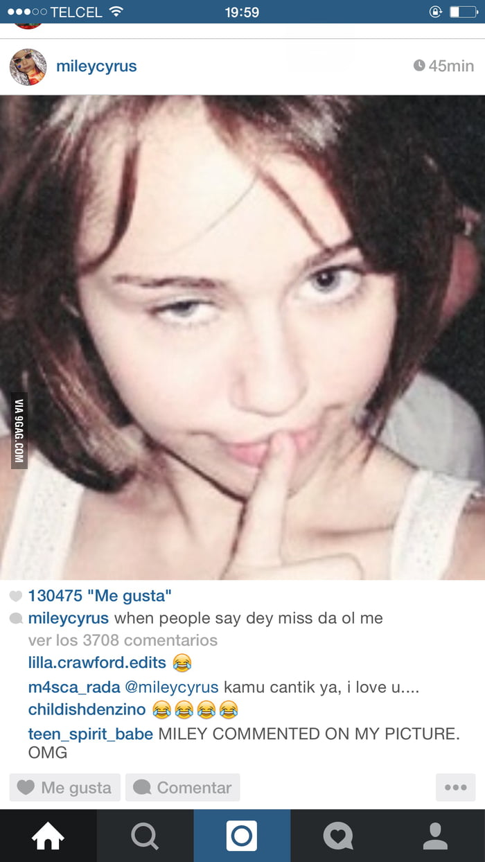 Miley just posted this on her IG - 9GAG